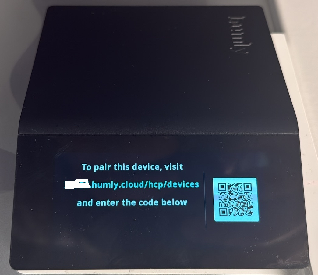 Why does the booking device ask for a code during provisioning